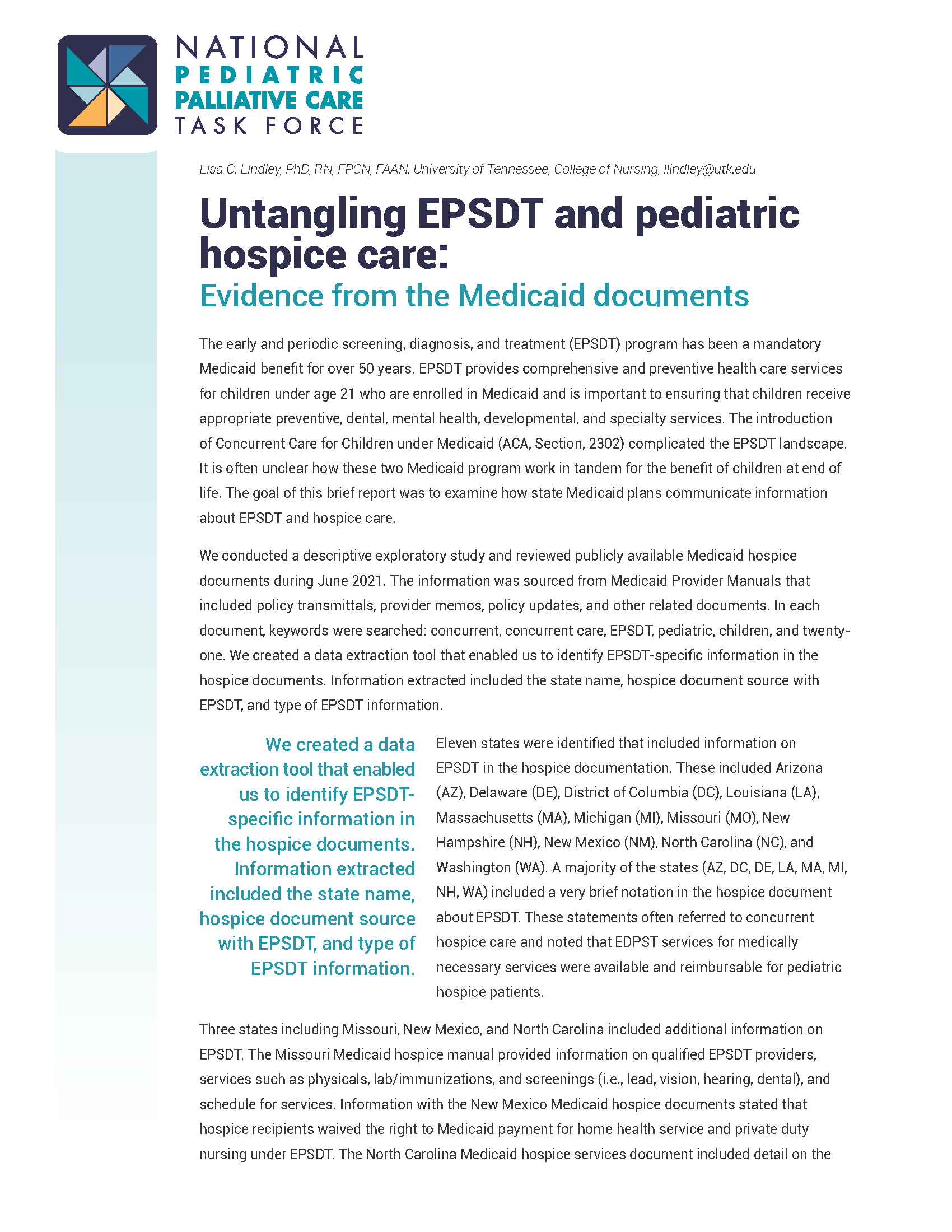 Untangling EPSDT and pediatric hospice care | Pediatric End-of-Life ...